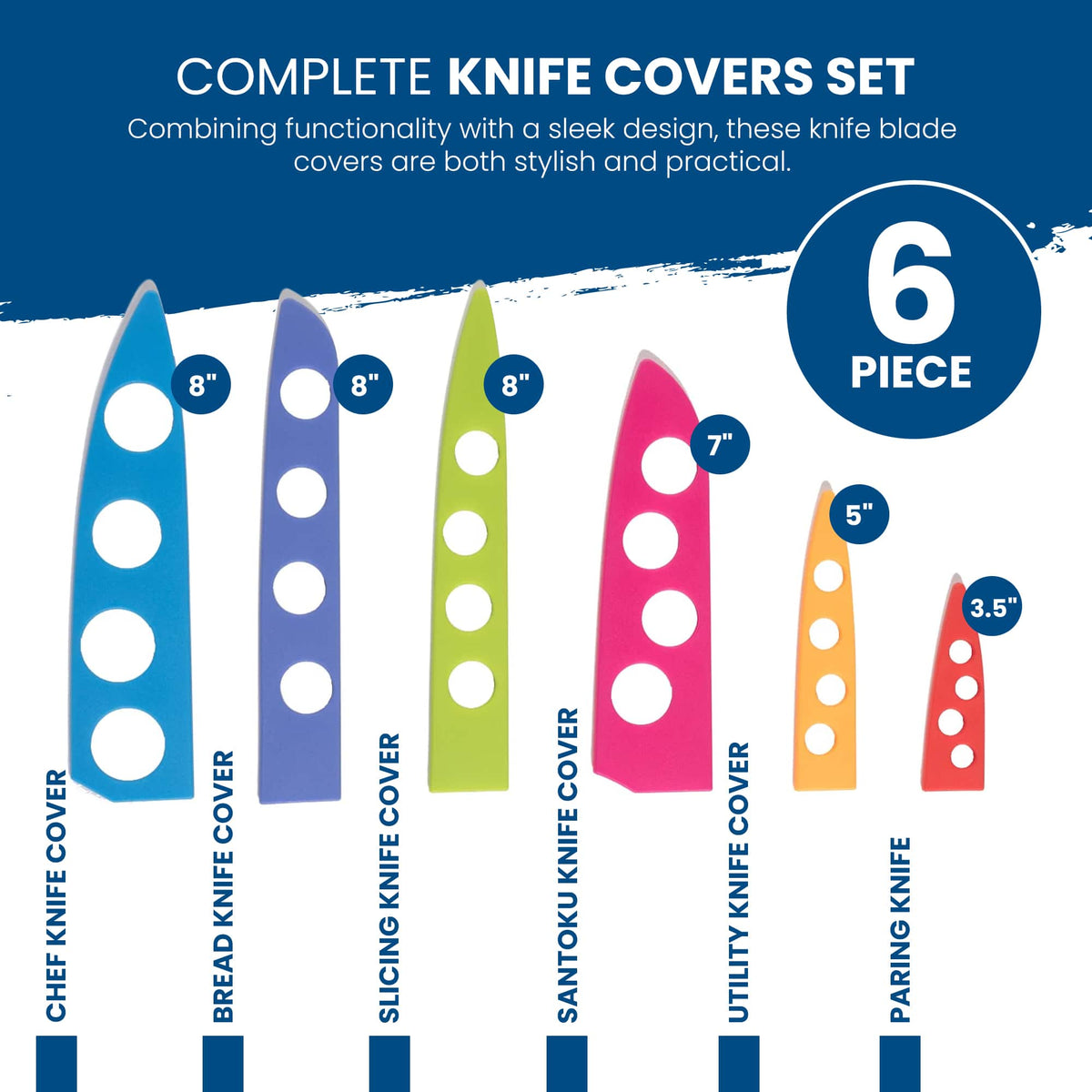 BladeKeepers Blade Covers for Masterpiece Series Knife Set - Chef's Vision