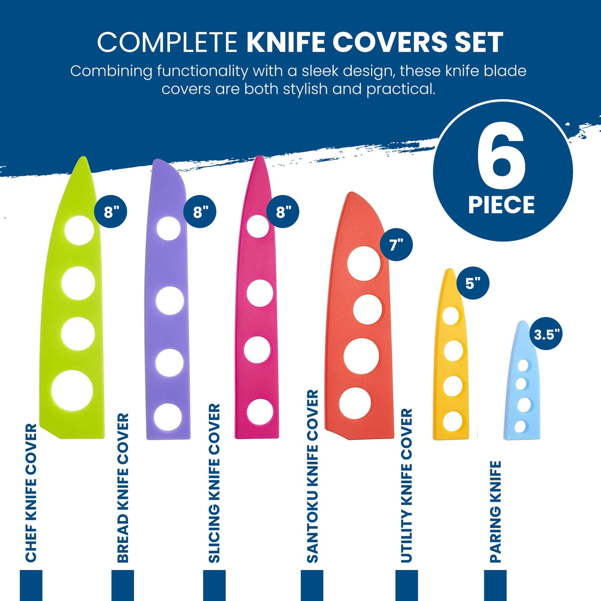 BladeKeepers Blade Covers for Landscape Series Knife Set - Chef's Vision