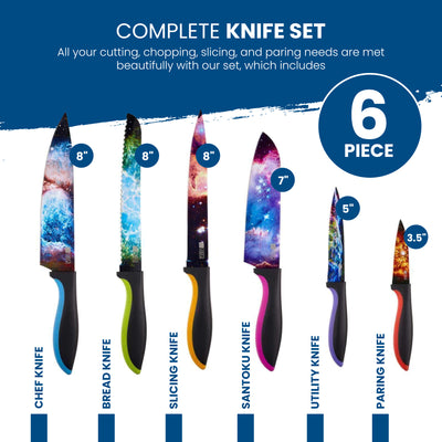 Cosmos Series Six-Piece Knife Set - Chef's Vision