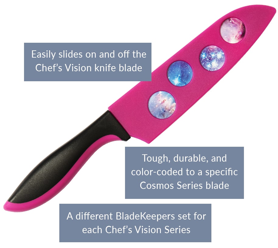 BladeKeepers Blade Covers for Cosmos Series Knife Set - Chef's Vision