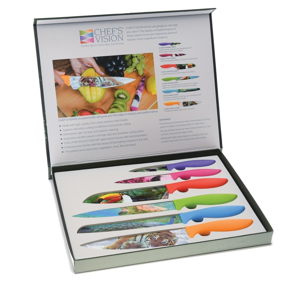Wildlife Series Six-Piece Knife Set - Chef's Vision