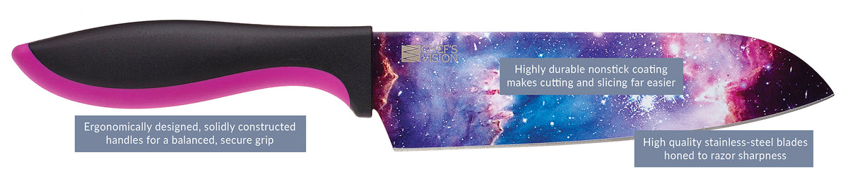 Cosmos Series Six-Piece Knife Set - Chef's Vision