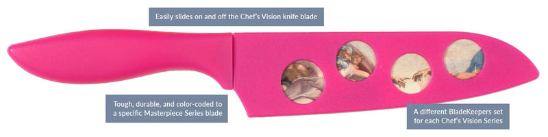 BladeKeepers Blade Covers for Masterpiece Series Knife Set - Chef's Vision